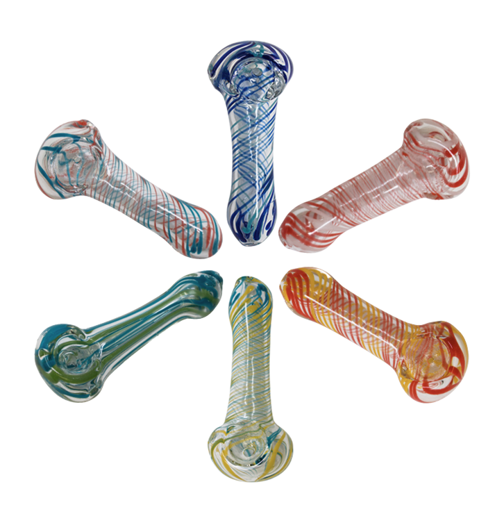 SHIMMER SOLID COLOR SMOKING PIPE — Ok Vapor